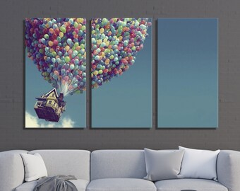 Pixar Canvas Wall Art - Etsy
