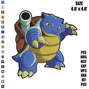 Embroidery Design Pokemon Machine Embroidery Designs Pokemon Blastoise ...