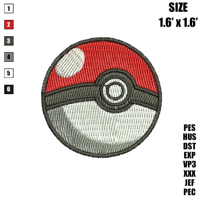 Pokemon Embroidery Design File, Machine Embroidery Design Gengar and ...