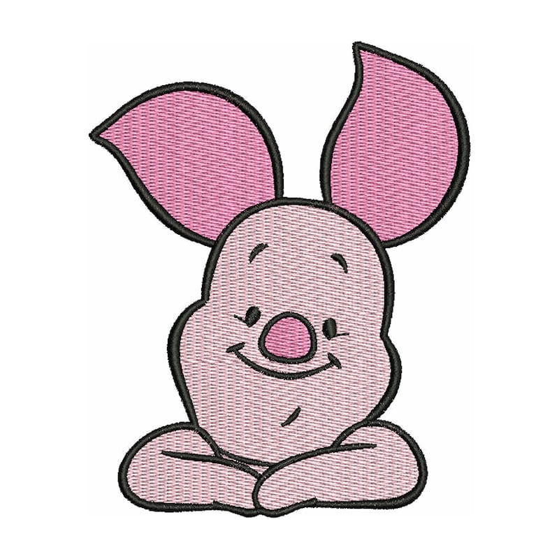 Piglet Embroidery - Etsy