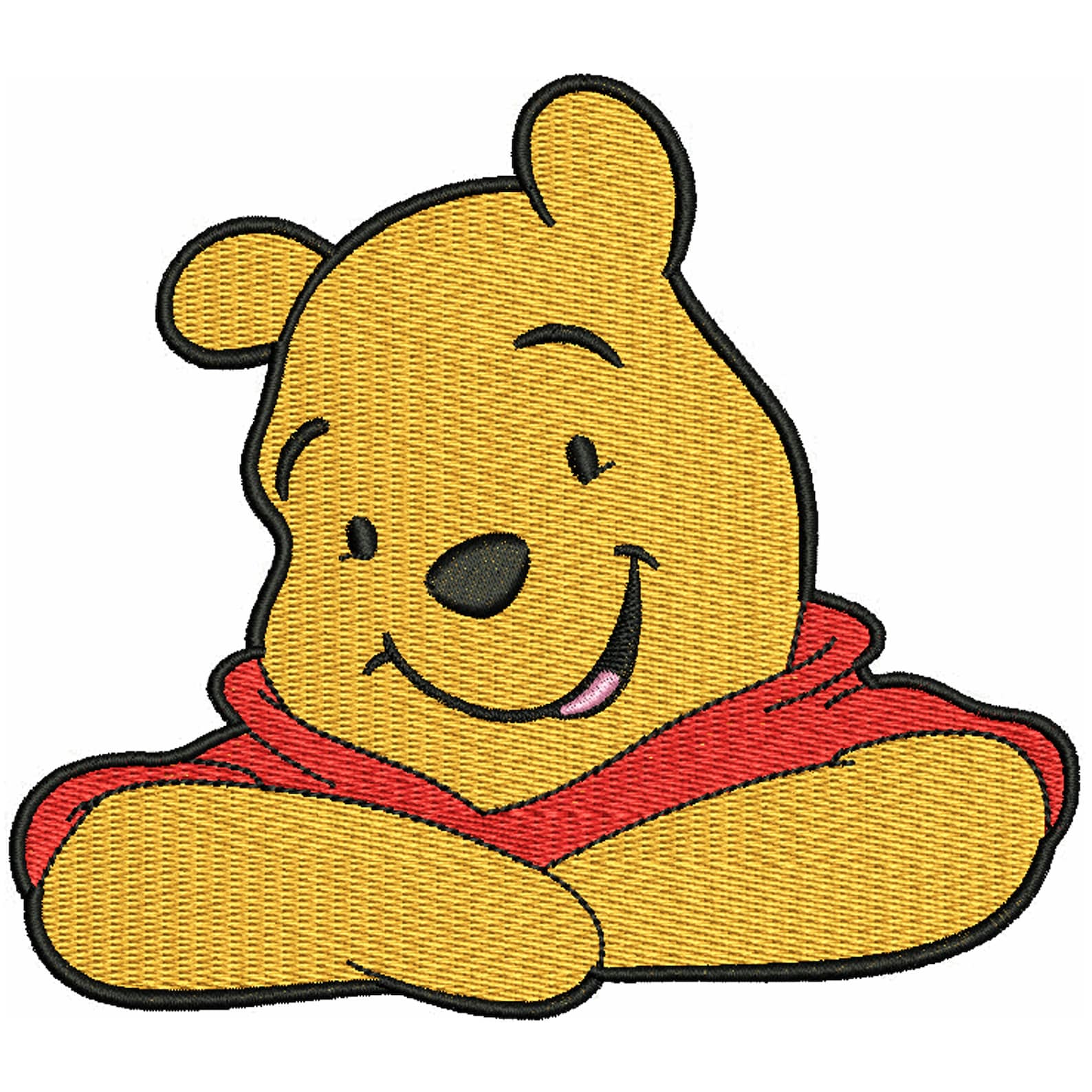Winnie the Pooh Embroidery Design, Pooh Bear Machine Embroidery File ...