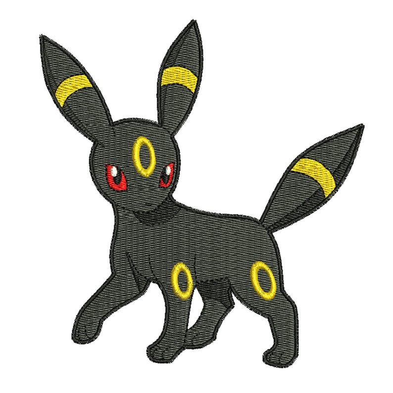 Machine Embroidery Designs Pokemon, Embroidery File Umbreon and ...