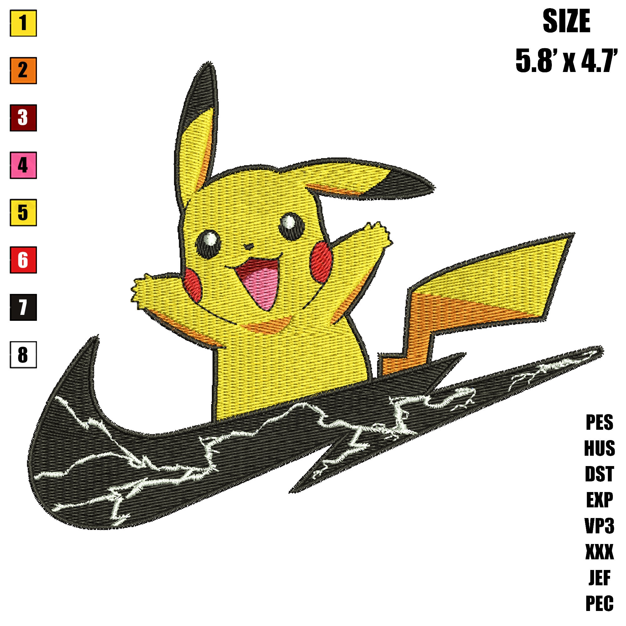 Embroidery Design Pokemon Machine Embroidery Anime, Embroidery Design ...