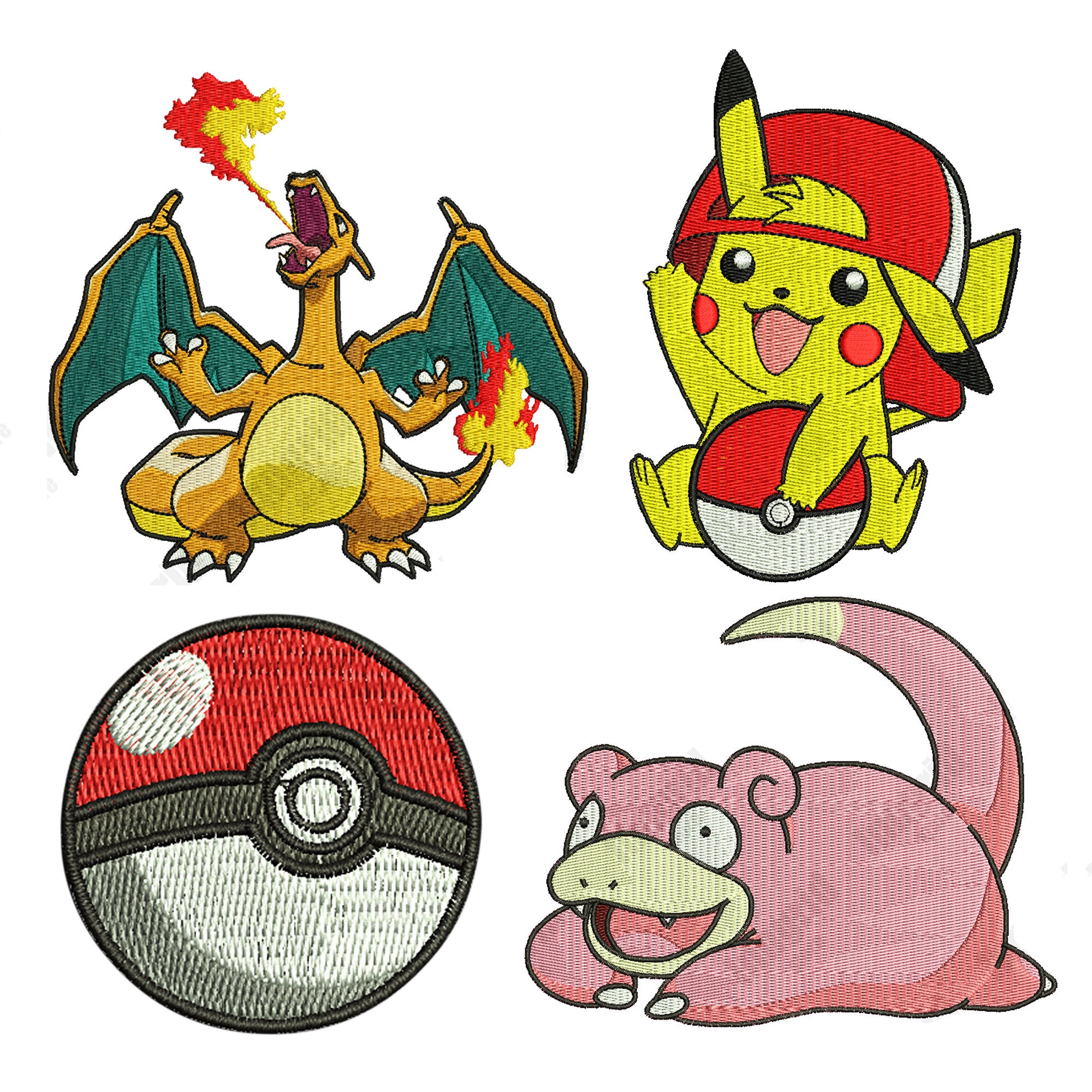 Pokemon Machine Embroidery Designs File, Embroidery Designs, Pikachu ...