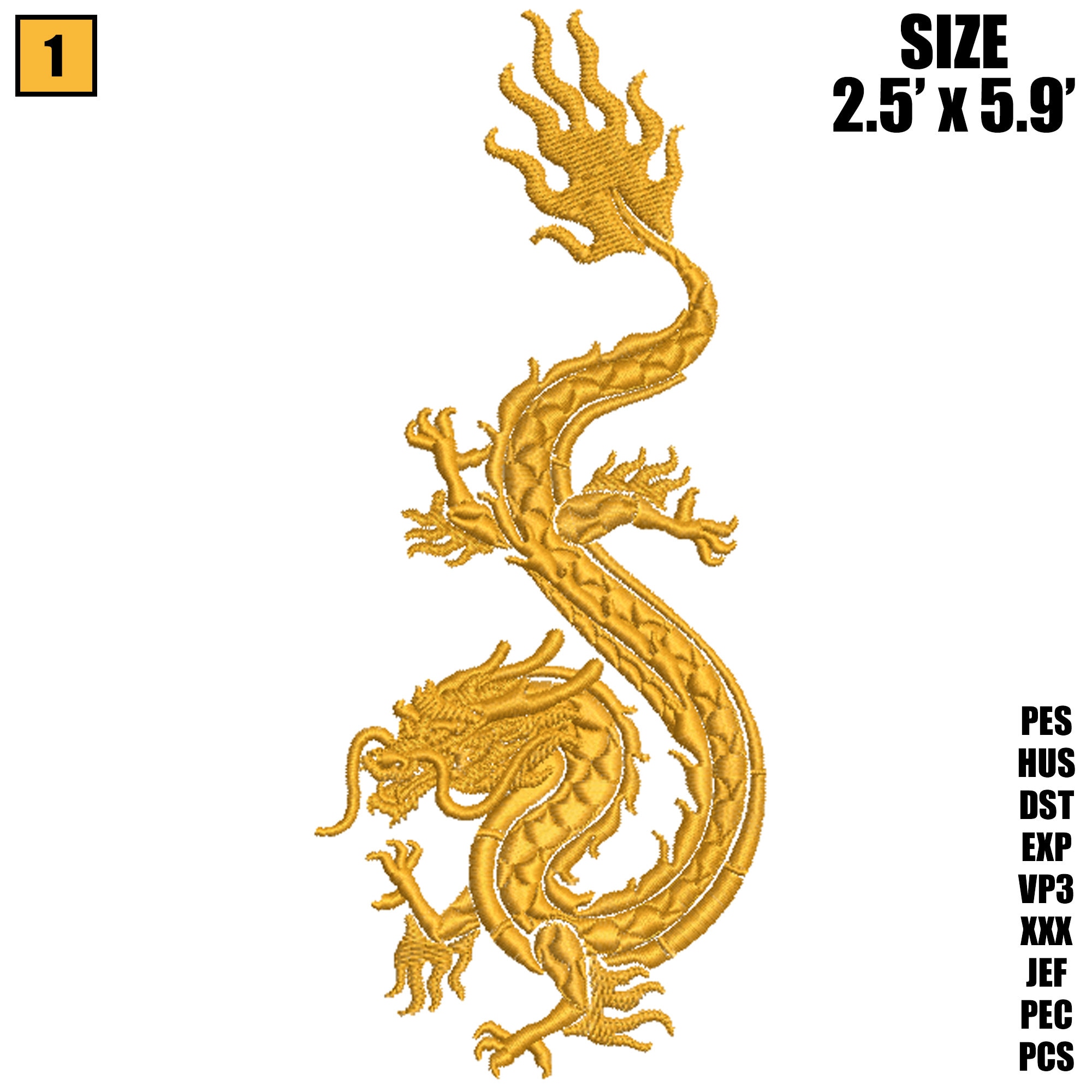 Embroidery Design Dragon Chinese Embroidery File Dragon Machine ...