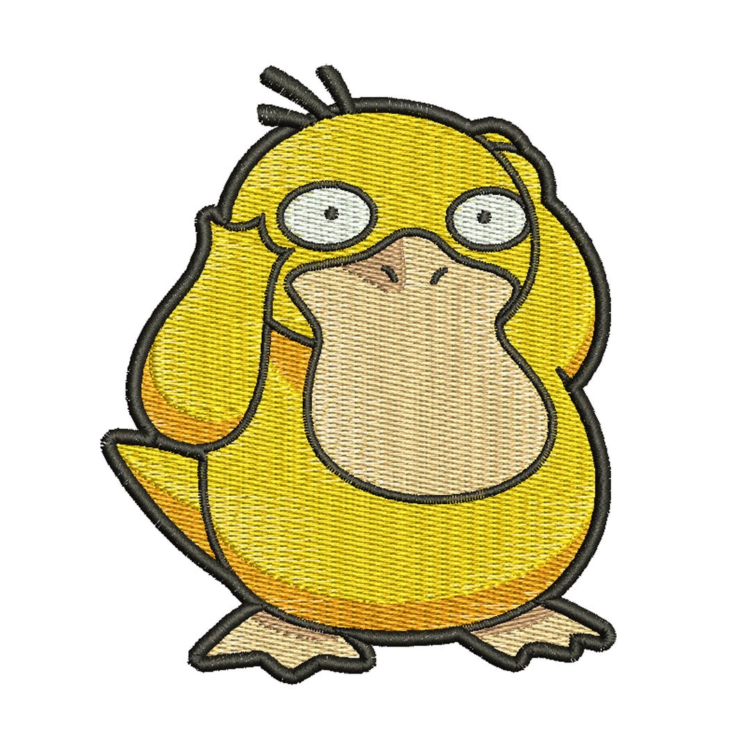 Psyduck Embroidery Design, Pokeball Psyduck Embroidery File, Pokemon ...