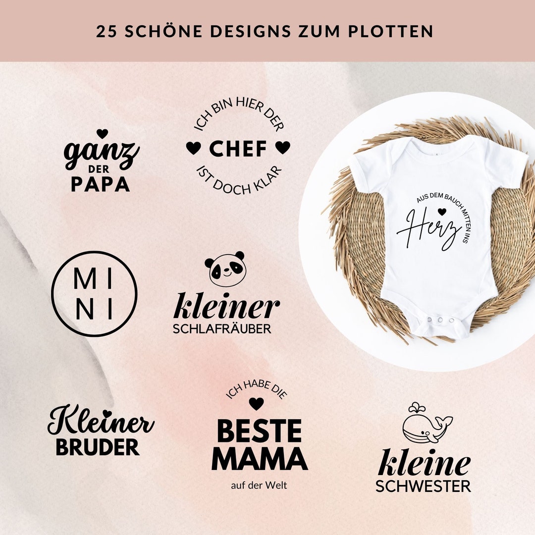 Baby Plotterdatei SVG Bundle Plotterdatei zur Geburt - Etsy.de