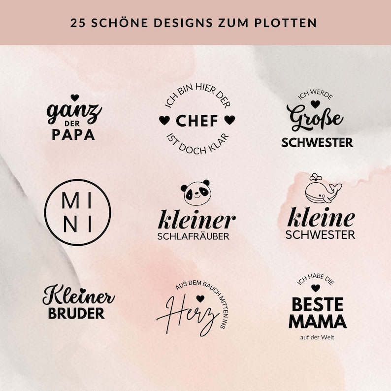 Baby Plotterdatei SVG Bundle Plotterdatei zur Geburt - Etsy.de