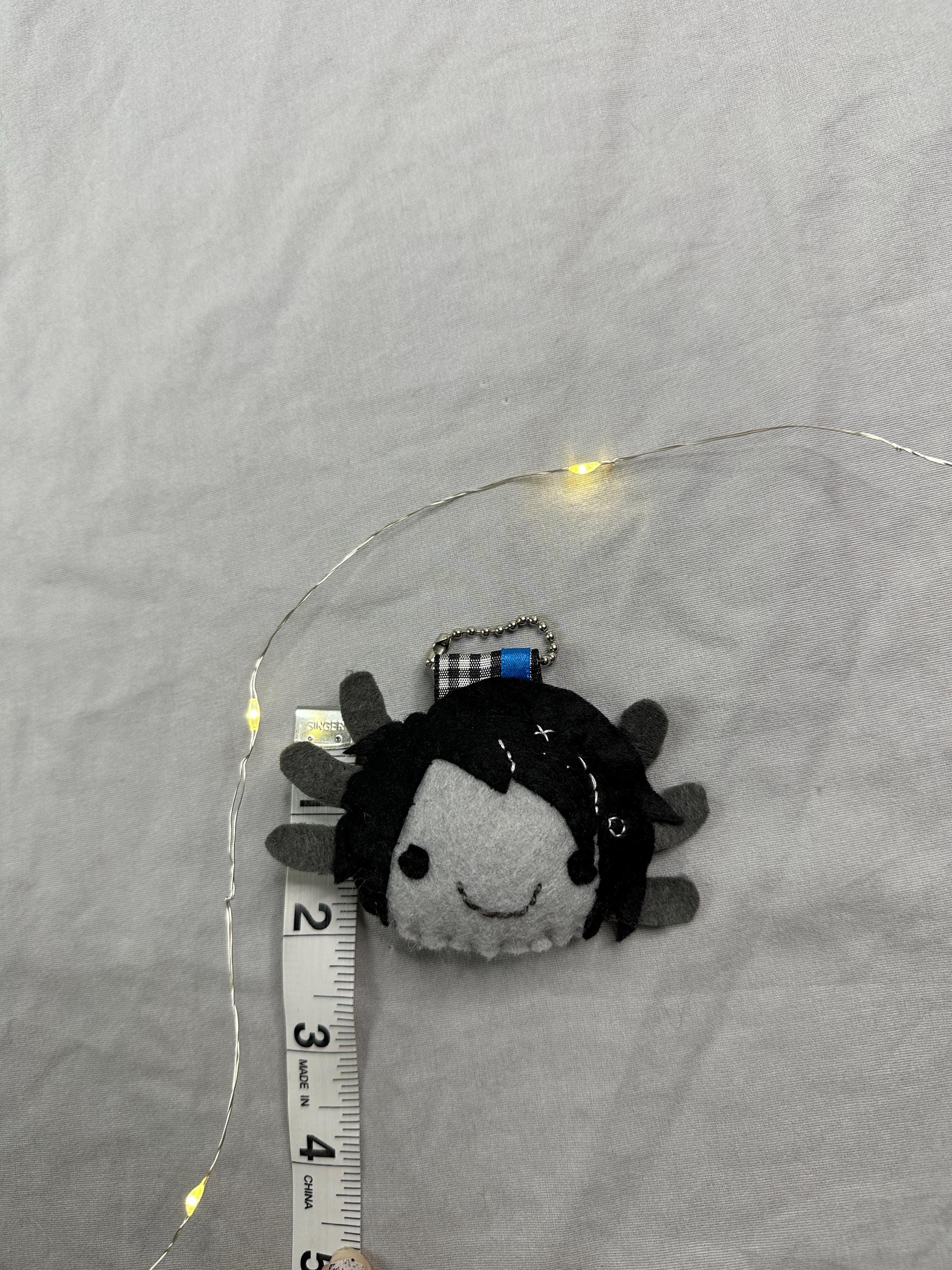 Handmade Emo Axolotl Felt Plushie Keychain Bag Charm| Stargirllee - Etsy