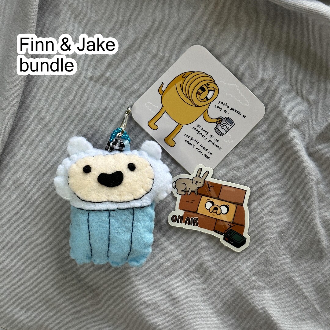 Finn and Jake Bundle: Plushies and Vinyl Stickers | Stargirllee Laptop ...