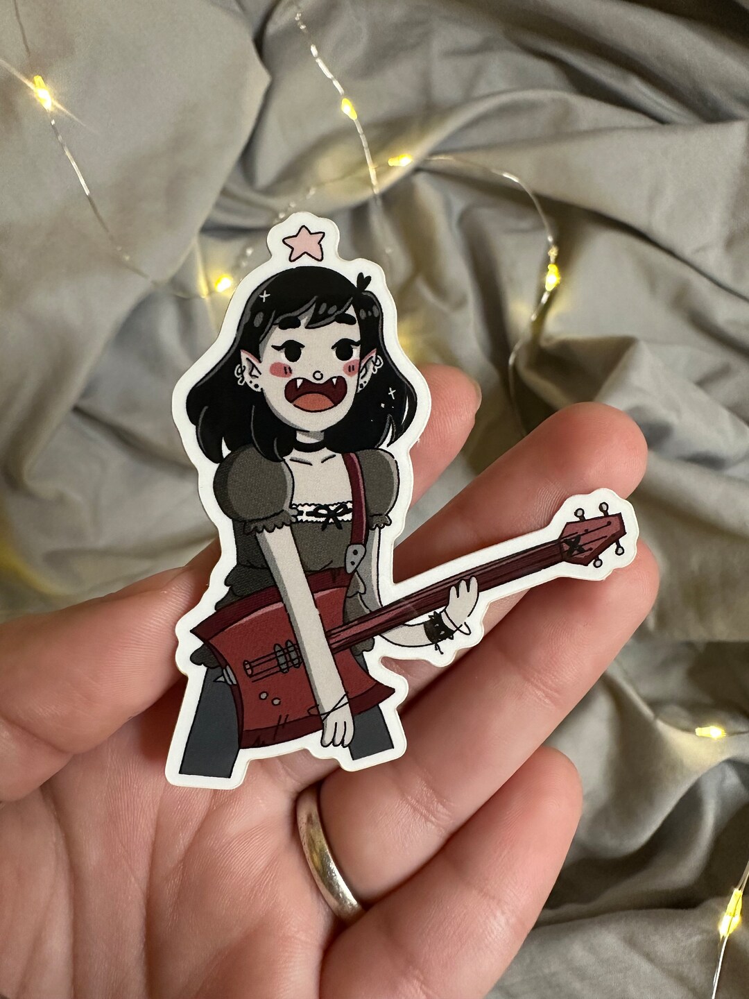 Vinyl Marceline the Vampire Queen + Axe Sticker | Stargirllee Water ...