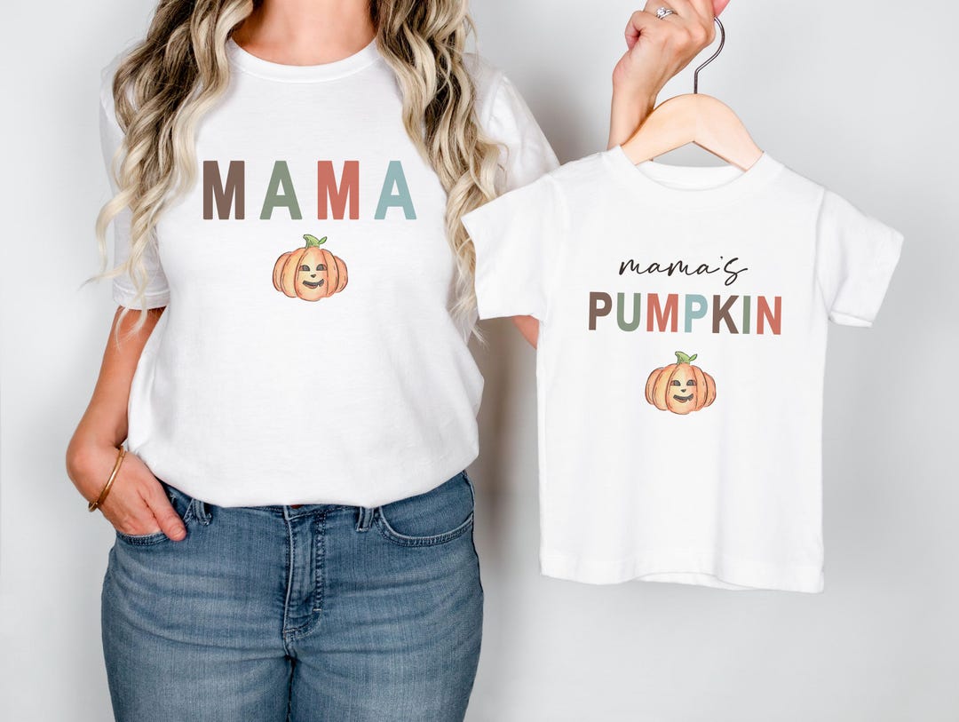 Mama and Mamas Pumpkin Fall Shirts, Mommy and Me Shirts, Mom Baby ...