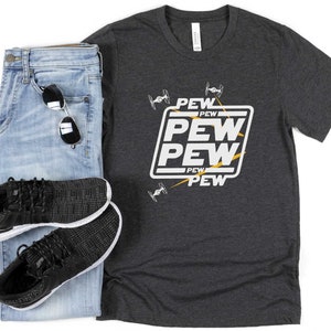 Pew Pew Pew T-shirt, Star Wars Laser Shirt, Funny Space Star Gift Shirt ...
