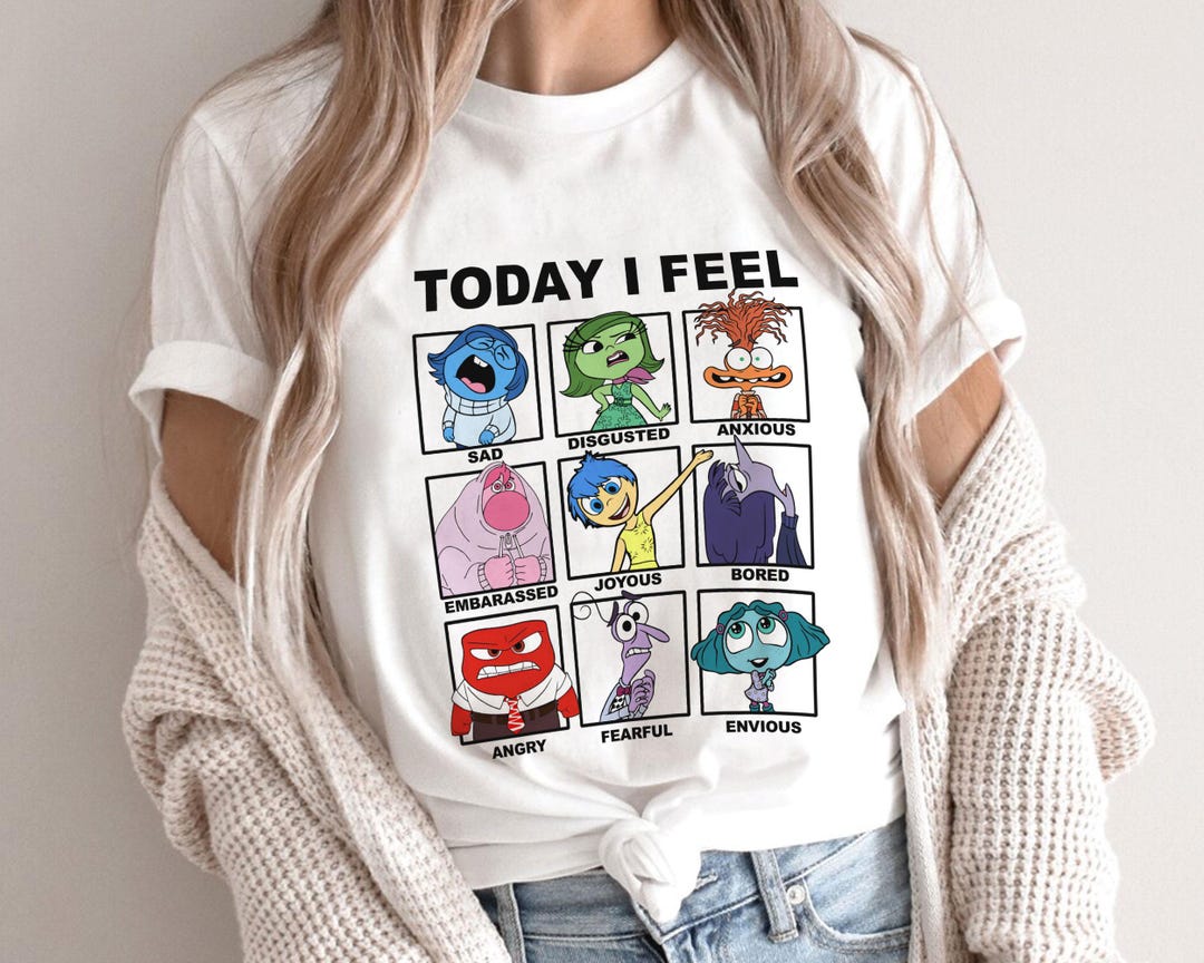 Today I Feel Shirt, Inside Out Tee, Emotions T-shirts, Disneyland Trip ...