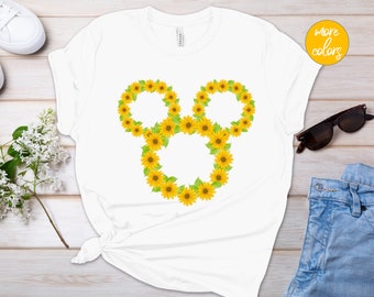 Epcot Flower and Garden Shirt Mickey Floral Shirt Epcot | Etsy