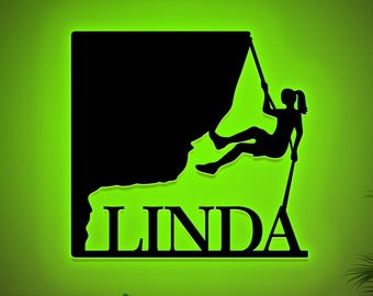 Female Climber Sign - Etsy