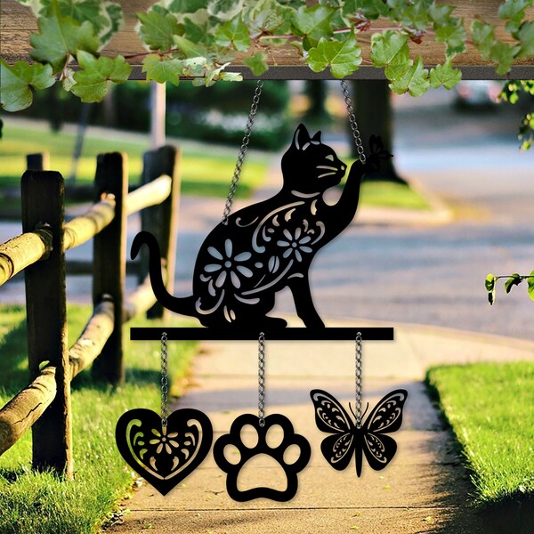 Cat Garden Decor - Etsy