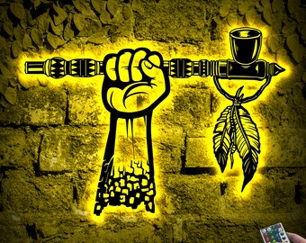 Native American Peace Pipe - Etsy