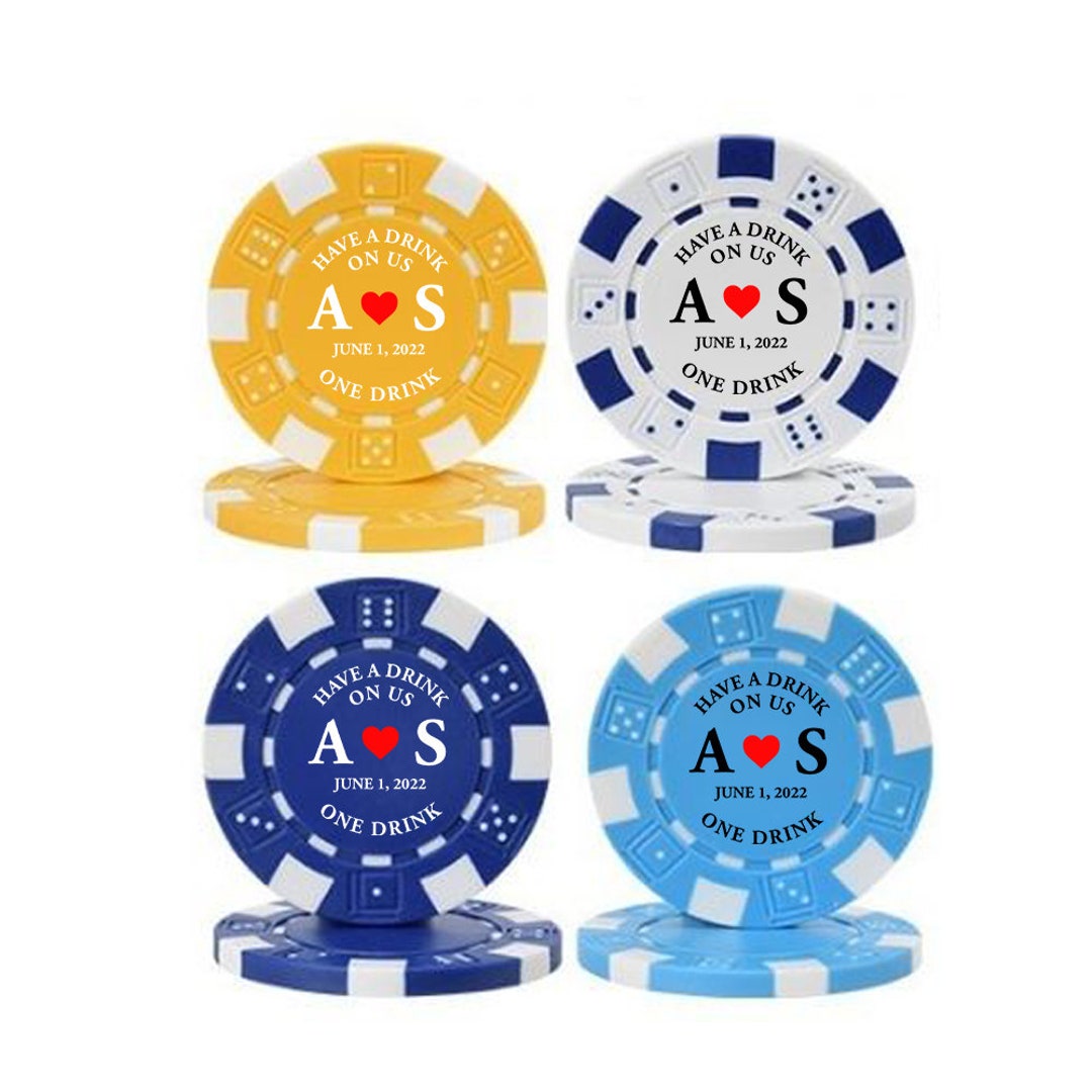Personalized Poker Chips Wedding Drinks Chips Funny Gift for - Etsy