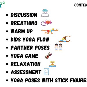 Kids Yoga Lesson Plan - Acceptance - Etsy