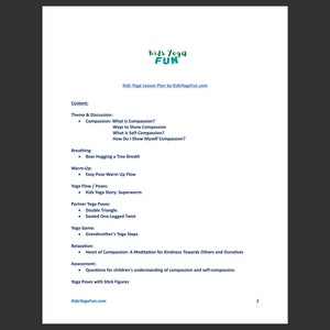 Kids' Yoga Lesson Plan Bundle - Spiritual Wellness - Etsy