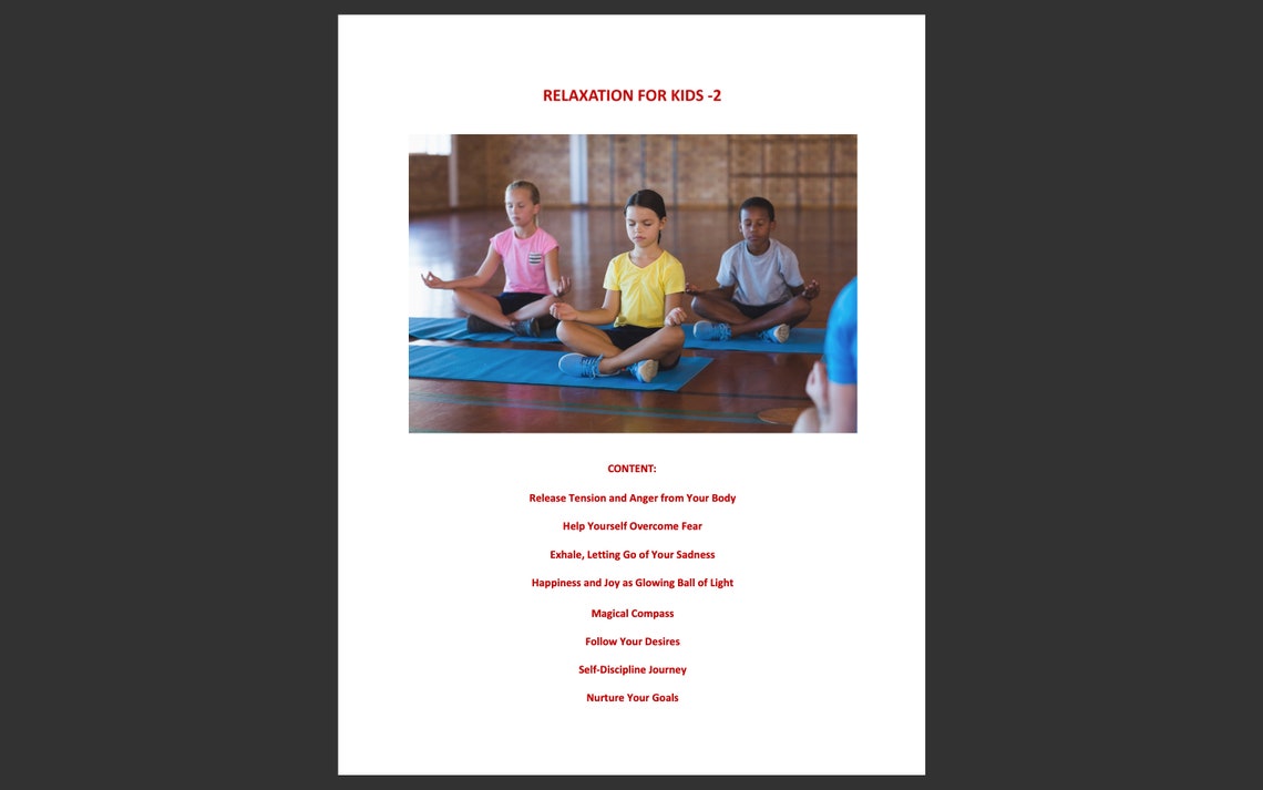 8 Inspired Meditation Scripts for Kids - Etsy