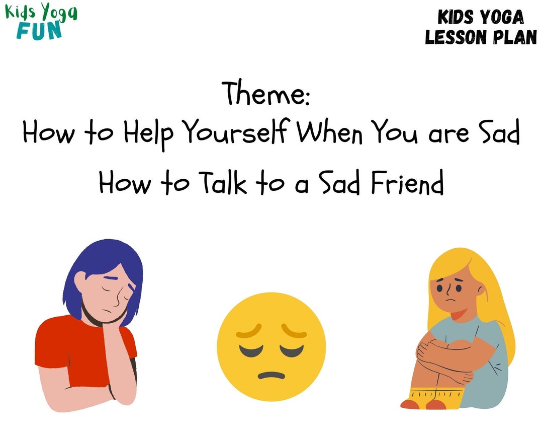 Kids Yoga Lesson Plan - the Feeling of Sadness - Etsy