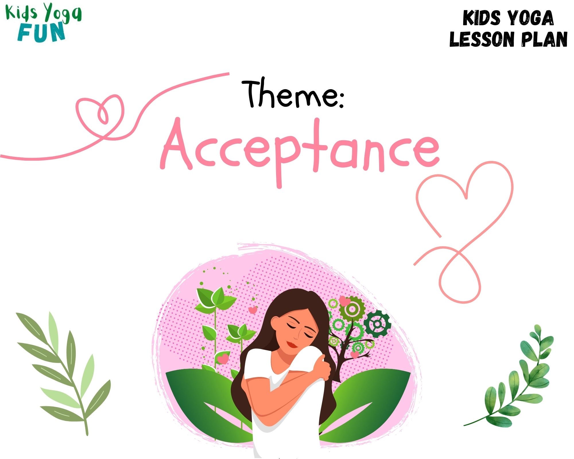 Kids Yoga Lesson Plan - Acceptance - Etsy