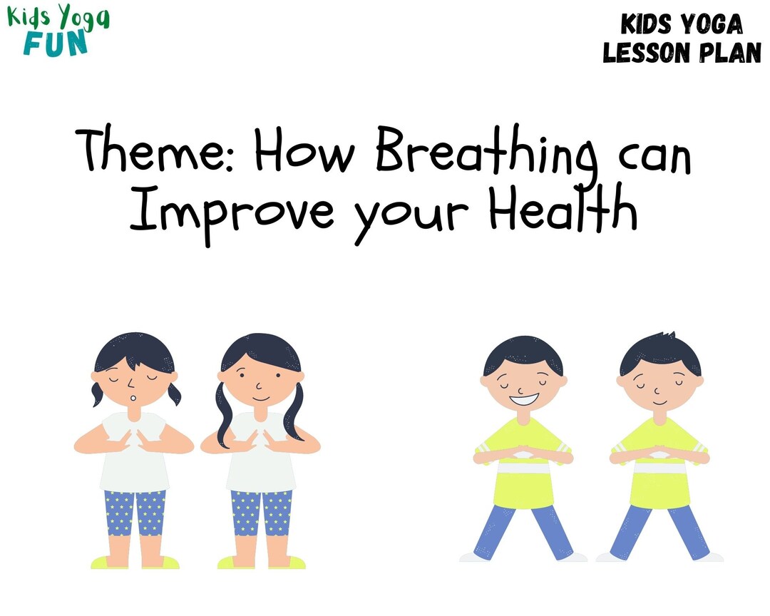 Kids Yoga Lesson Plan - Breath - Etsy