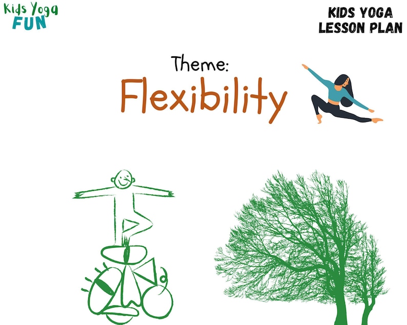 Kids Yoga Lesson Plan - Flexibility - Etsy