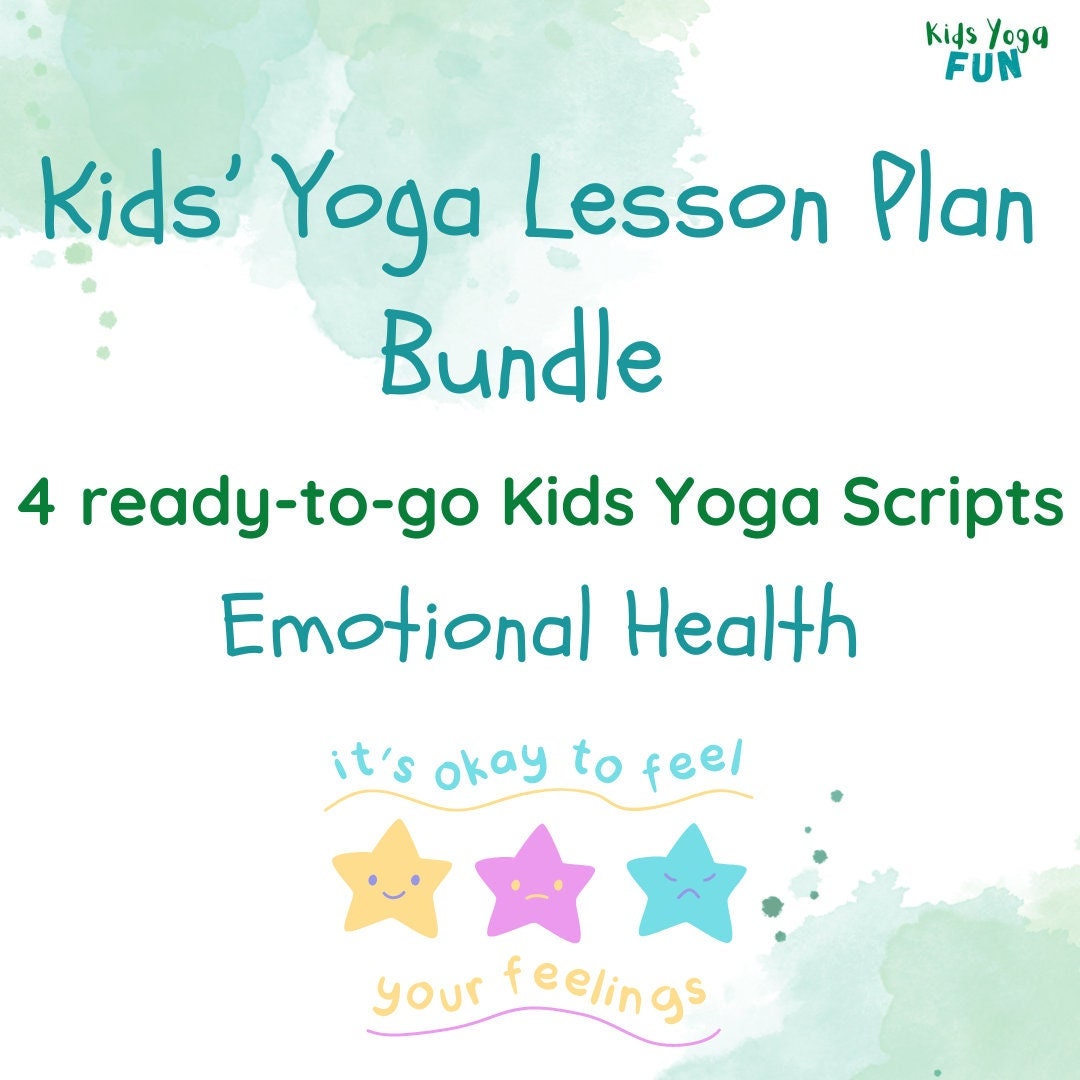 Kids' Yoga Lesson Plan Bundle - Emotional Health - Etsy