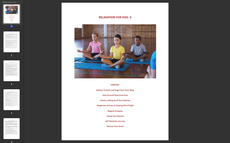 8 Inspired Meditation Scripts for Kids - Etsy