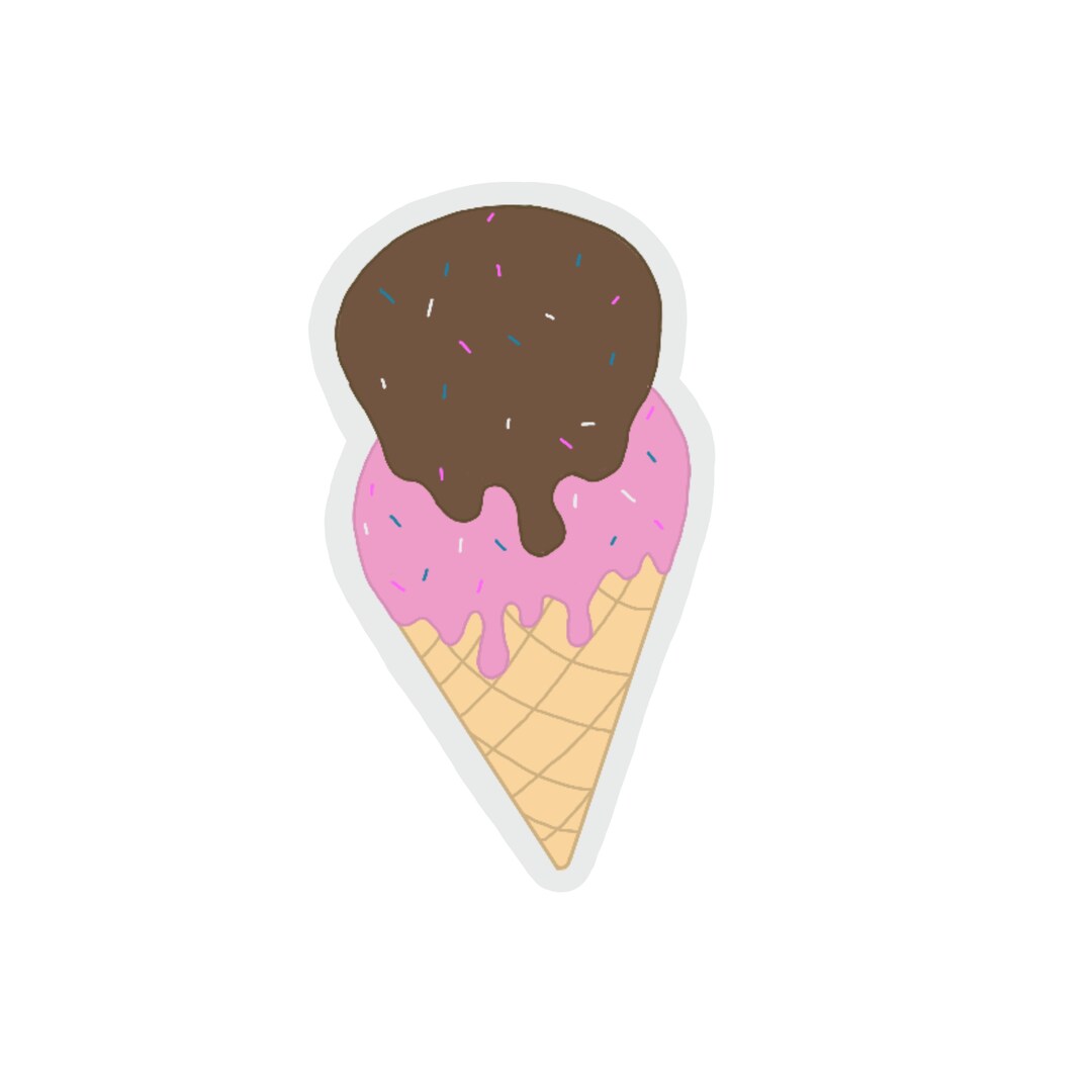 Ice Cream - Summer Sticker Png - Etsy