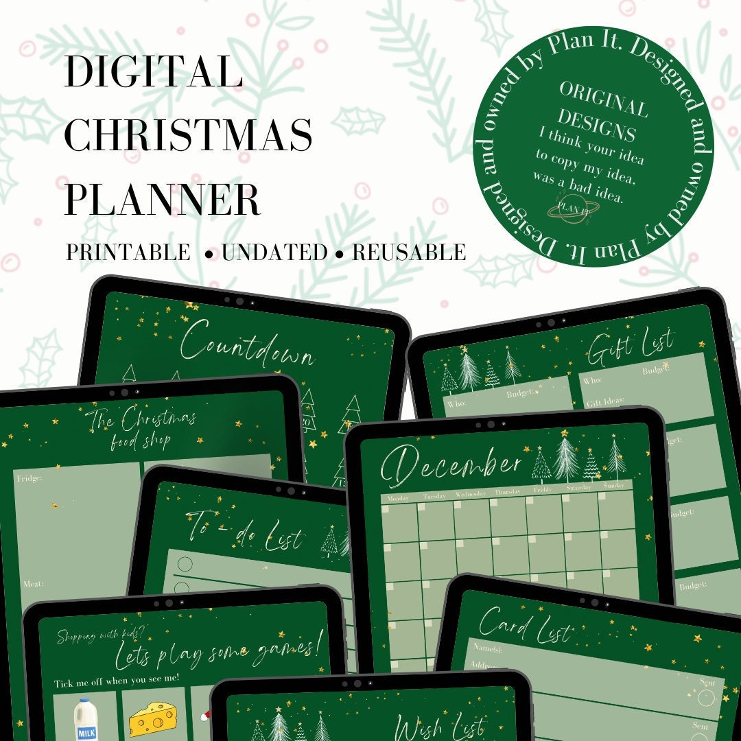 Printable Christmas Family Planner - Etsy