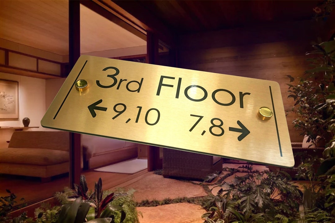 Directional Signs, Hotel Directional Signs, Arrow Sign, Hotel Floor ...