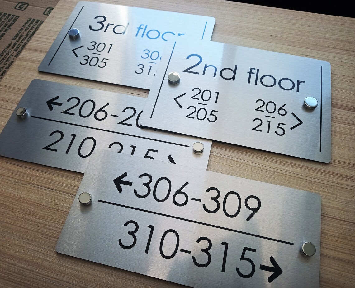 Directional Signs Custom Hotel Directional Signs Arrow Sign | Etsy