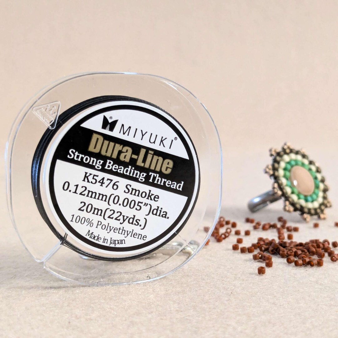 20 Meter Spool of Dura-line Smoke Thread 0.12mm 100% MIYUKI - Etsy