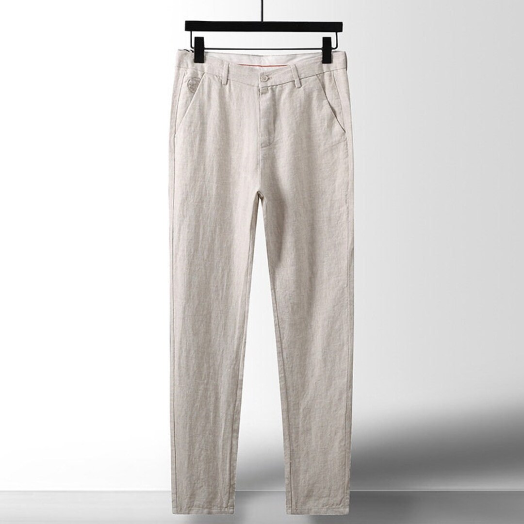 High Quality Linen Pants Men's Summer Linen Pants 100% - Etsy