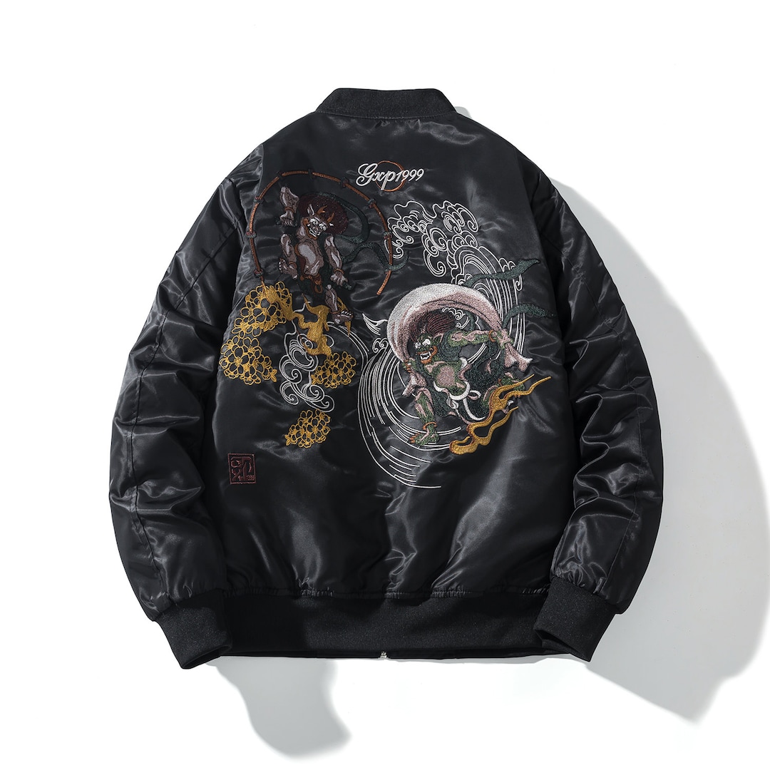 Embroidery Devil Sukajan, Jaket Sukajan Original, Mens Sukajan Jacket ...