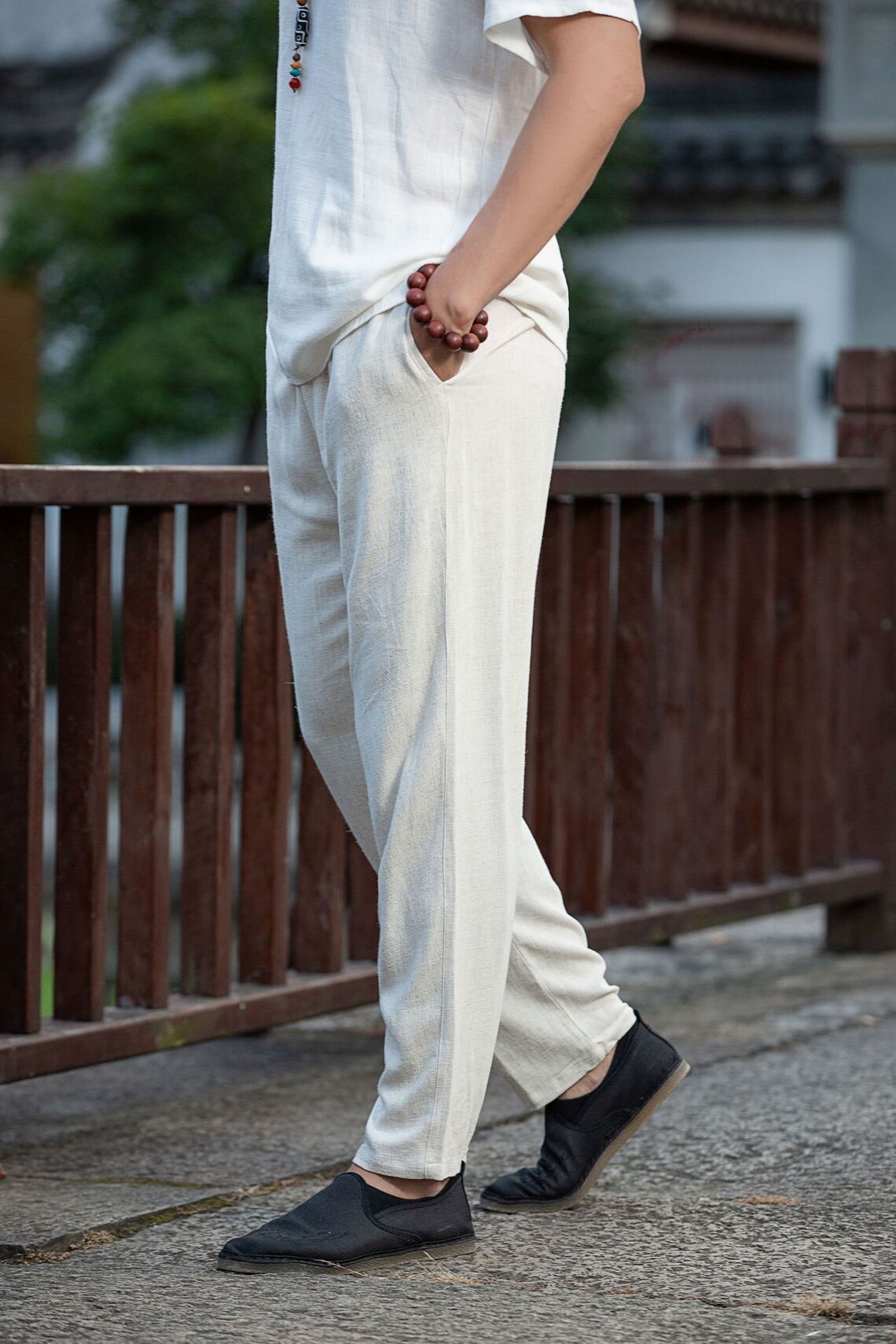 Linen Pants Menvintage Summer Cotton Linen Casual Pants - Etsy