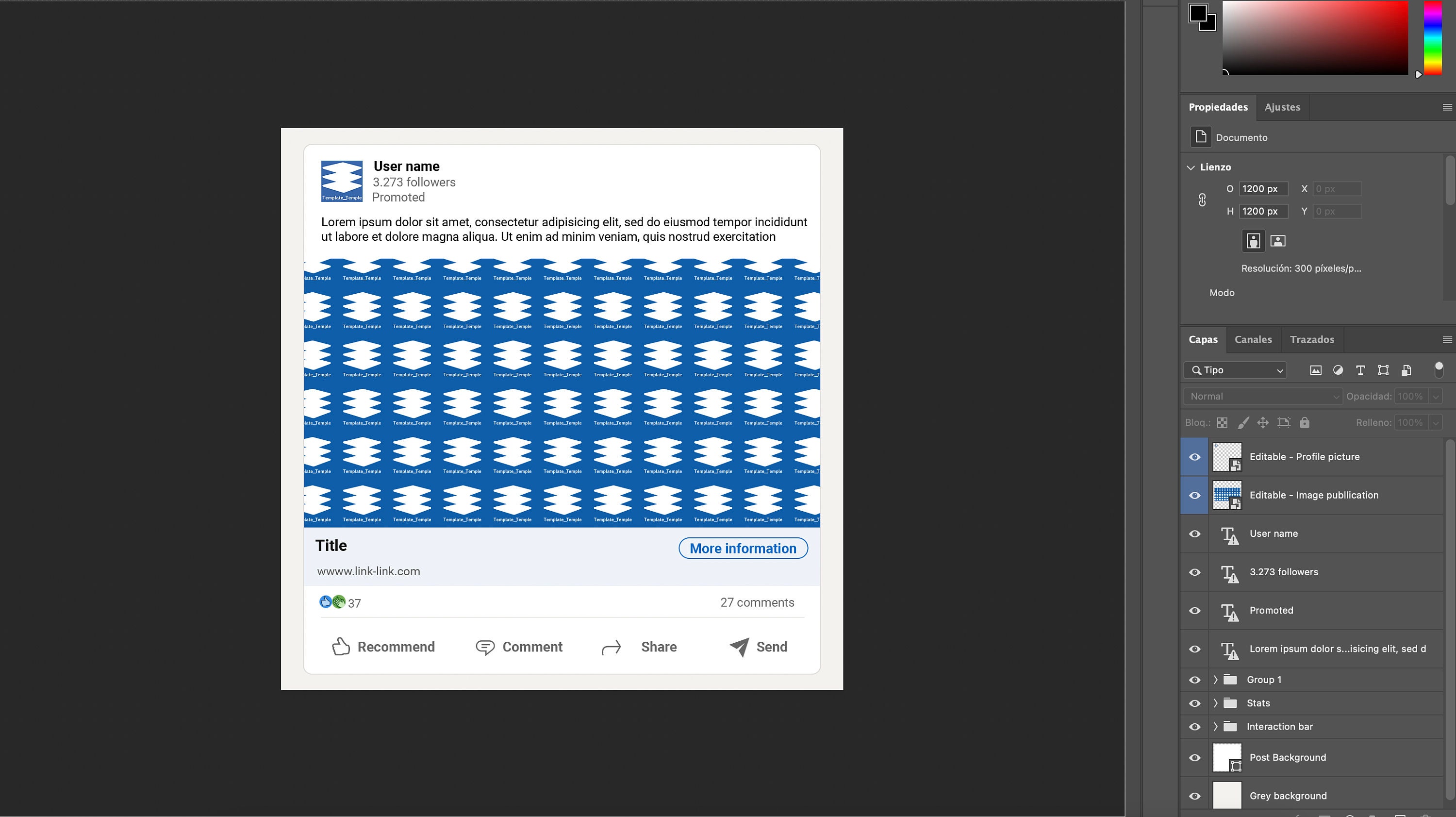 Linkedin Editable Mockups (x3)pack (photoshop .psd). Linkedin Profile ...