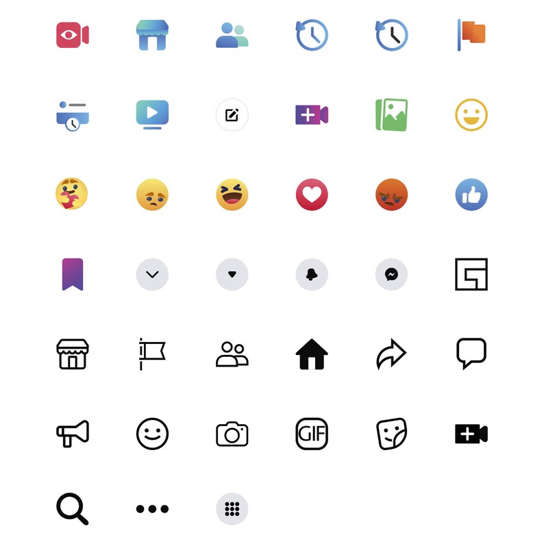 Facebook Social Media Icons Vectorial Emogis From Fb Editable .svg and ...