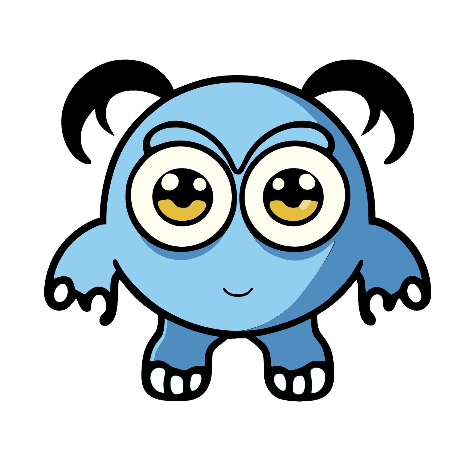 Creature Logo in Vector Format (svg Png Ai) Logo of Little Monster in ...