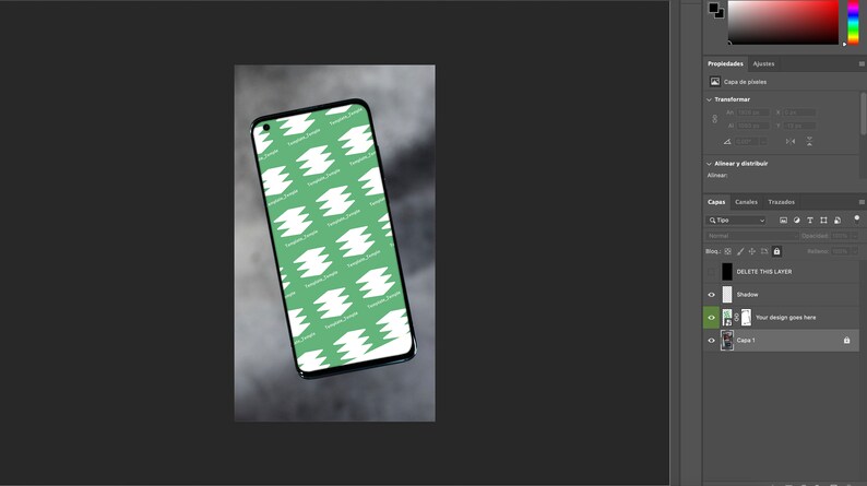 Android Phone Mockup: Editable Photoshop PSD (pack of 2) - Etsy Canada