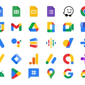 Google Icons Vector Svg and Png Icons Gmail Google Drive, Maps, Cloud ...