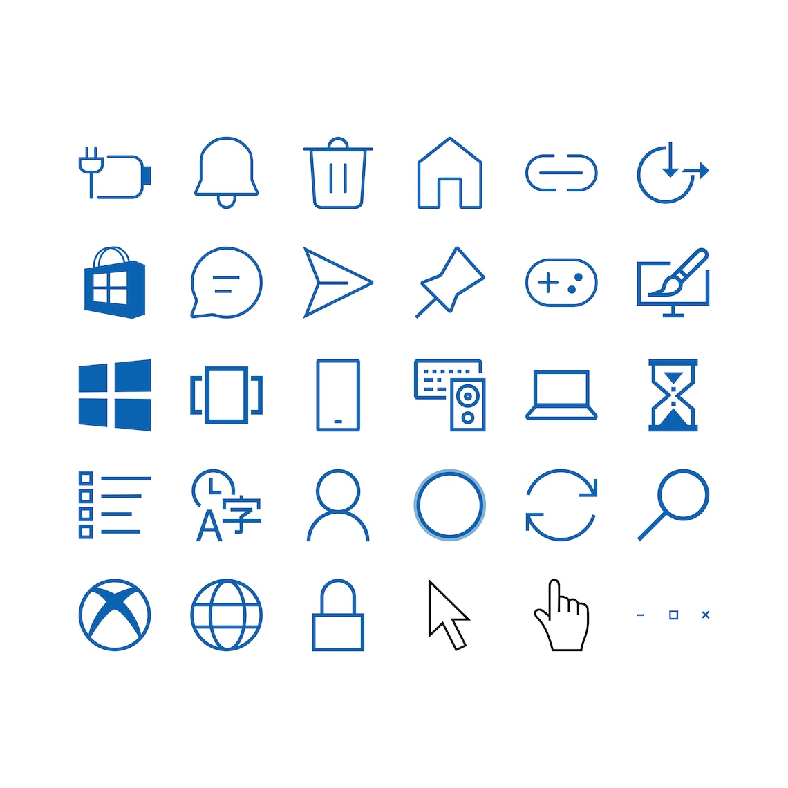 Icons From Windows User Interface UI Kit Vectorial Icon Pack. Modern ...