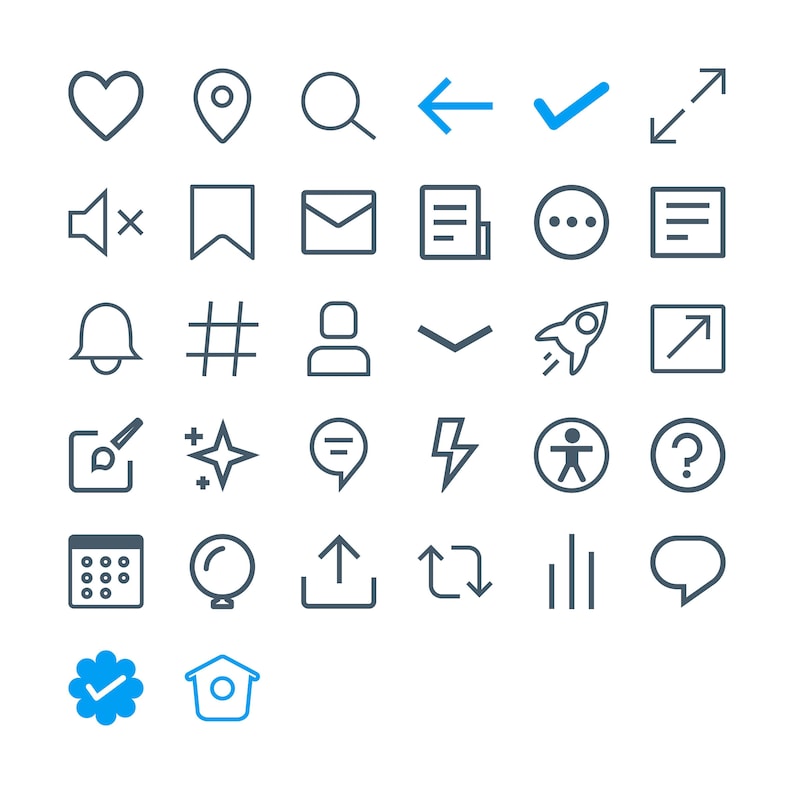 Twitter Social Media Vectorial Icons (.svg) Twitter Icons. Fully ...