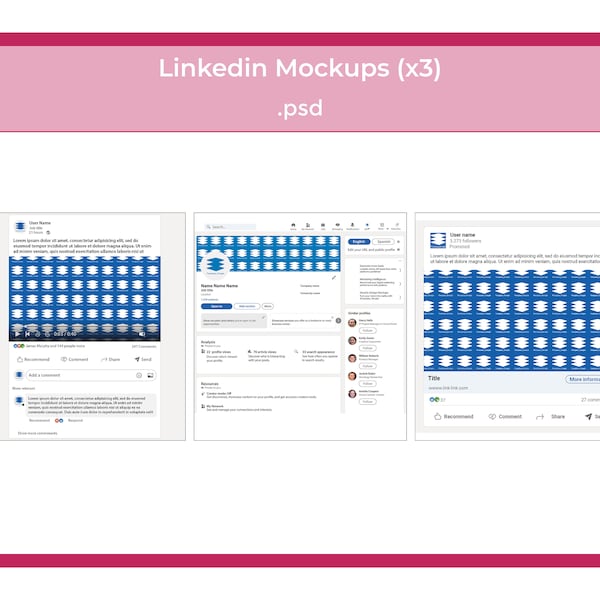 Linkedin Template Profile - Etsy