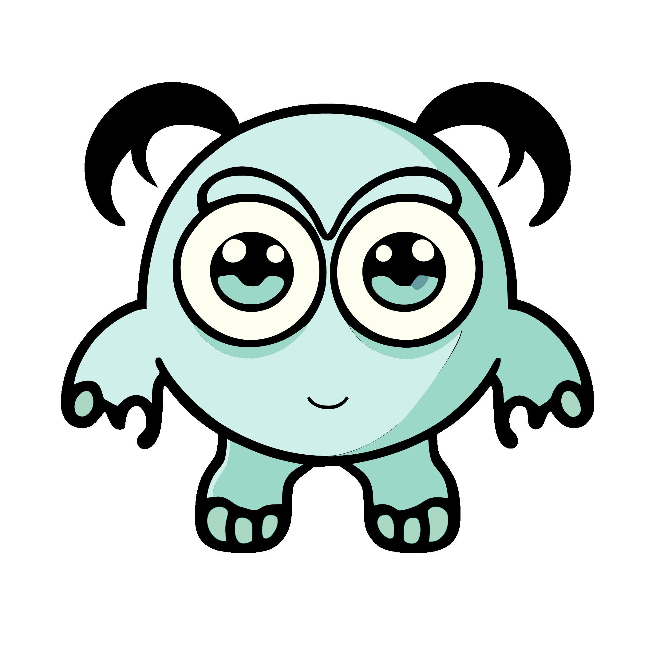 Creature Logo in Vector Format svg Png Ai Logo of Little - Etsy