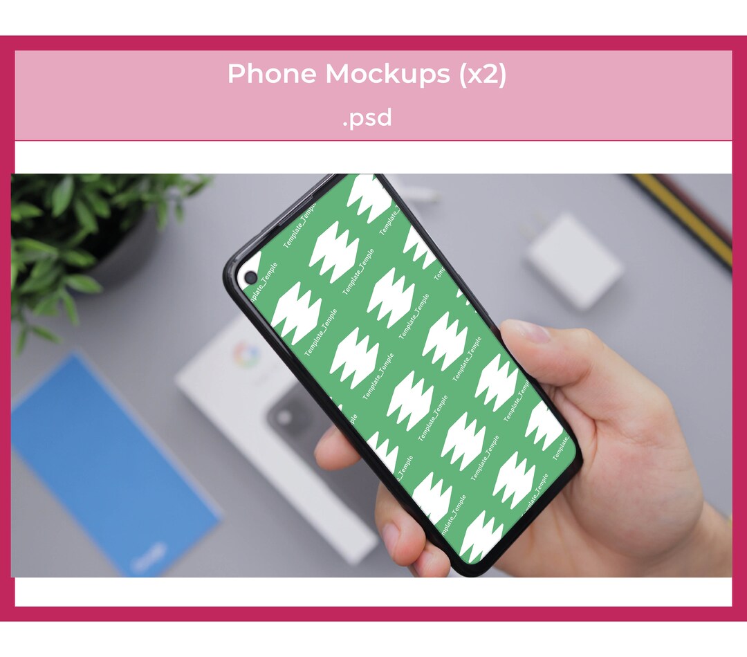 Android Phone Mockup: Editable Photoshop PSD (pack of 2) - Etsy